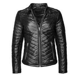 Mustang Lederjacke 'Henrietta' Damen Gr&ouml;&szlig;e XS schwarz