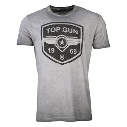 Top Gun Shirt ' Powerful ' male Grey size XXXL