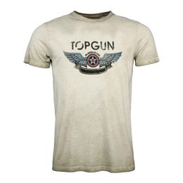 Top Gun T-Shirt 'Construction' Herren Gr&ouml;&szlig;e M hellblau / anthrazit / oliv
