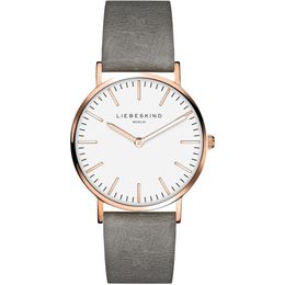 Liebeskind Berlin Uhr 'New Case' Damen Gr&ouml;&szlig;e One Size rosegold / grau