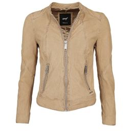 Maze Lederjacke perforiert ' Mabel ' Damen Größe S beige