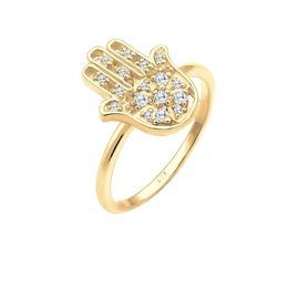 Elli Ring 'Hamsa Hand' Damen Gr&ouml;&szlig;e 56 gold