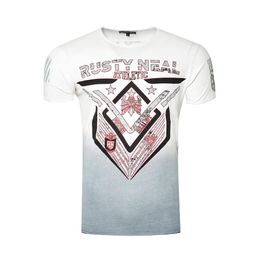 Rusty Neal Shirt male White size XXXL