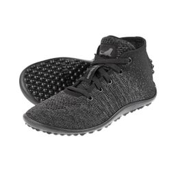 Leguano Barfu&szlig;schuh Go, Knit-Sneaker, grau/schwarz, Gr. 38