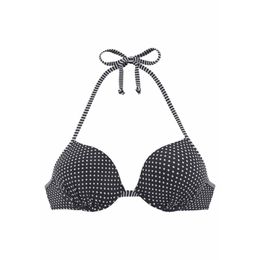 s.Oliver Bikini-Top 'Avni' Damen Größe 70 schwarz / weiß