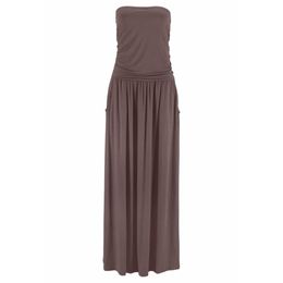 Lascana Kleid Damen Größe 34 braun Winterkleid