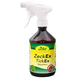 cdVet ZeckEx Zeckenabwehr-Spray 500 ml - Sofortschutz mit Langzeitwirkung für Mensch und Tier, natürliches Zeckenmittel ohne synthetische Zusatzstoffe, dermatologisch getestet