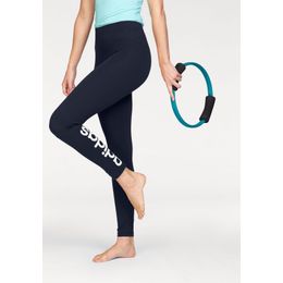 Große Größen: adidas Performance Leggings »ESSENTIALS LINEAR TIGHT«, marine-weiß, Gr.L