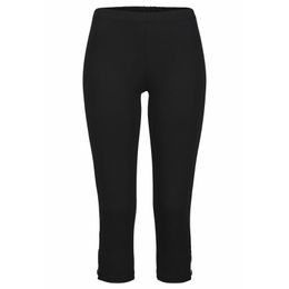 Lascana Große Größen: Caprileggings, schwarz, Gr.52/54