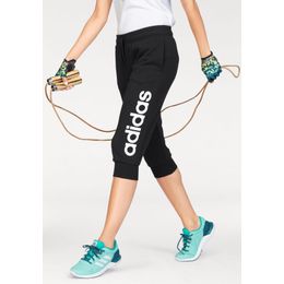 Große Größen: adidas Performance 3/4-Hose »ESSENTIALS LINEAR 3/4 PANT«, schwarz-weiß, Gr.XXL