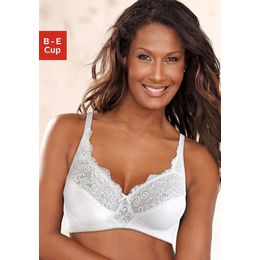 Petite Fleur Große Größen: Bralette-BH, marine+weiß, Gr.85C