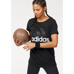 Große Größen: adidas Performance T-Shirt »ESSENTIALS LINEAR LOOSE TEE«, schwarz, Gr.XL