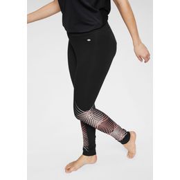 Kangaroos Große Größen: Leggings, schwarz-apricot, Gr.52