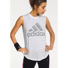 Große Größen: adidas Performance Tanktop »WINNERS M TEE«, weiß, Gr.XL