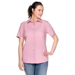 sheego Große Größen: Stretch-Bluse mit kurzem Arm, leicht tailliert, rosé, Gr.58