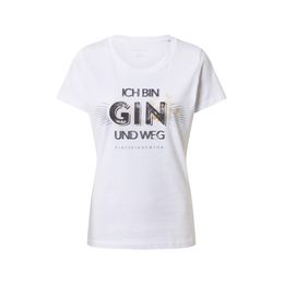 Einstein Newton EINSTEIN & NEWTON Shirt 'Gin Weg' Damen Gr&ouml;&szlig;e L gold / schwarz / offwhite