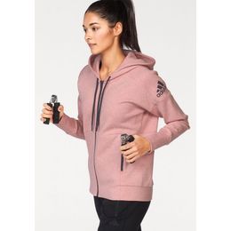 Große Größen: adidas Performance Kapuzensweatjacke »W ID STADIUM HOODIE«, rosa, Gr.XL