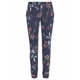 Große Größen: s.Oliver RED LABEL Bodywear Hose mit Flowerprint, marine bedruckt, Gr.56/58