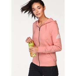 adidas Performance Große Größen: Kapuzensweatjacke, rosa, Gr.XL