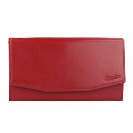 Esquire New Silk Geldbörse Leder 18 cm rot