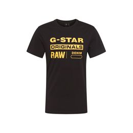 G-Star Raw G-STAR T-Shirt 'Graphic 8' Herren Gr&ouml;&szlig;e XXL gelb / schwarz