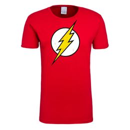 logoshirt T-Shirt 'Flash Logo' Damen Gr&ouml;&szlig;e XXL gelb / rot / schwarz / wei&szlig;