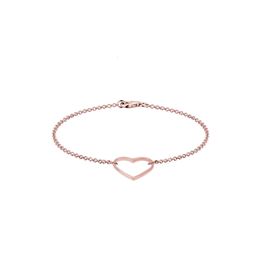 Elli Armband 'Herz' Damen Gr&ouml;&szlig;e 19 rosegold