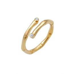 Elli Ring tropisch, Wickelring Damen Gr&ouml;&szlig;e 56 gold