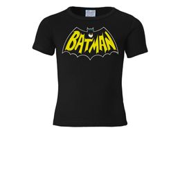 logoshirt T-Shirt 'Batman - Fledermaus' Jungen Gr&ouml;&szlig;e 104/116 gelb / schwarz