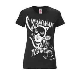 logoshirt T-Shirt 'Catwoman' Damen Gr&ouml;&szlig;e M schwarz / wei&szlig;