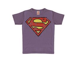 logoshirt T-Shirt 'Superman Logo' Jungen Gr&ouml;&szlig;e 92 lila