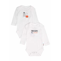 Liliput Langarmbody 'too cute to spook / Halloween' Jungen Gr&ouml;&szlig;e 62/68 wei&szlig;