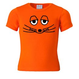 logoshirt T-Shirt Jungen Gr&ouml;&szlig;e 140/152 orange / schwarz / wei&szlig;