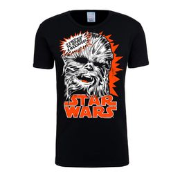 logoshirt STAR WARS T-Shirt mit coolem 'Chewbacca'-Print Herren Gr&ouml;&szlig;e XS schwarz