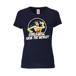 logoshirt T-Shirt 'Wonder Woman' Damen Gr&ouml;&szlig;e XS nachtblau
