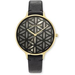 Engelsrufer Analog Watch 'Lebensblume, Erwa-Lifl-LBK1-LG' female size One size Gold / Grey / Black