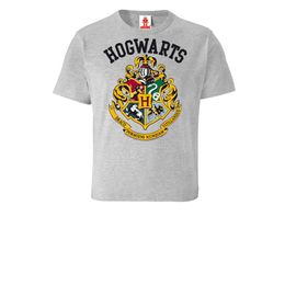 logoshirt T-Shirt 'Hogwarts' Jungen Gr&ouml;&szlig;e 104 grau