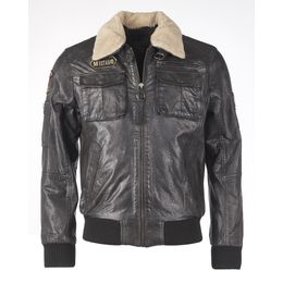 Mustang Lederjacke 'Karlstad' Herren Gr&ouml;&szlig;e XXL schwarz