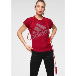 adidas Performance Große Größen: Funktionsshirt, dunkelrot, Gr.L