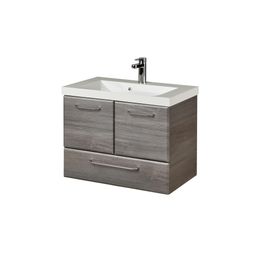 Smart Waschtischunterschrank - grau - Materialmix - 72 cm - 51 cm - 44 cm - Möbel Kraft