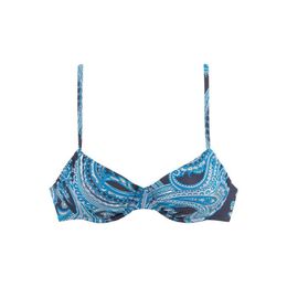 Lascana Bikinitop 'Boho' Damen Größe 75 navy