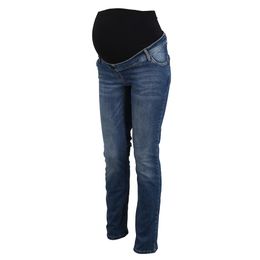 Love2wait Umstand Jeans 'Jeans Grace' Damen Größe 28 blue denim / schwarz