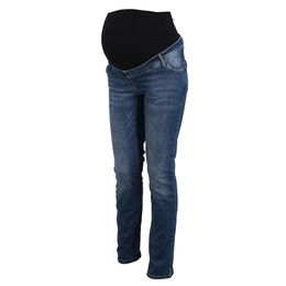 Love2wait Umstand Jeans 'Jeans Grace' Damen Gr&ouml;&szlig;e 28 blue denim / schwarz