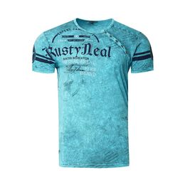 Rusty Neal Shirt male Blue size XXL