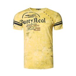 Rusty Neal Shirt male Yellow size M