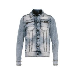 Cipo & Baxx Cipo & Baxx &Uuml;bergangsjacke 'CAIN' Herren Gr&ouml;&szlig;e S blue denim