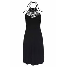 Lascana Neckholderkleid Damen Gr&ouml;&szlig;e 44 schwarz