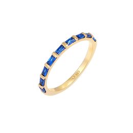Elli Premium Ring Bandring Damen Gr&ouml;&szlig;e 54 blau / gold