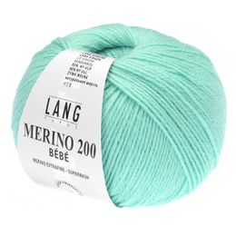 Merino 200 B&eacute;b&eacute; Superwash von Lang Yarns, Smaragd, aus Schurwolle
