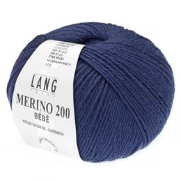 Merino 200 B&eacute;b&eacute; Superwash von Lang Yarns, Jeans, aus Schurwolle
